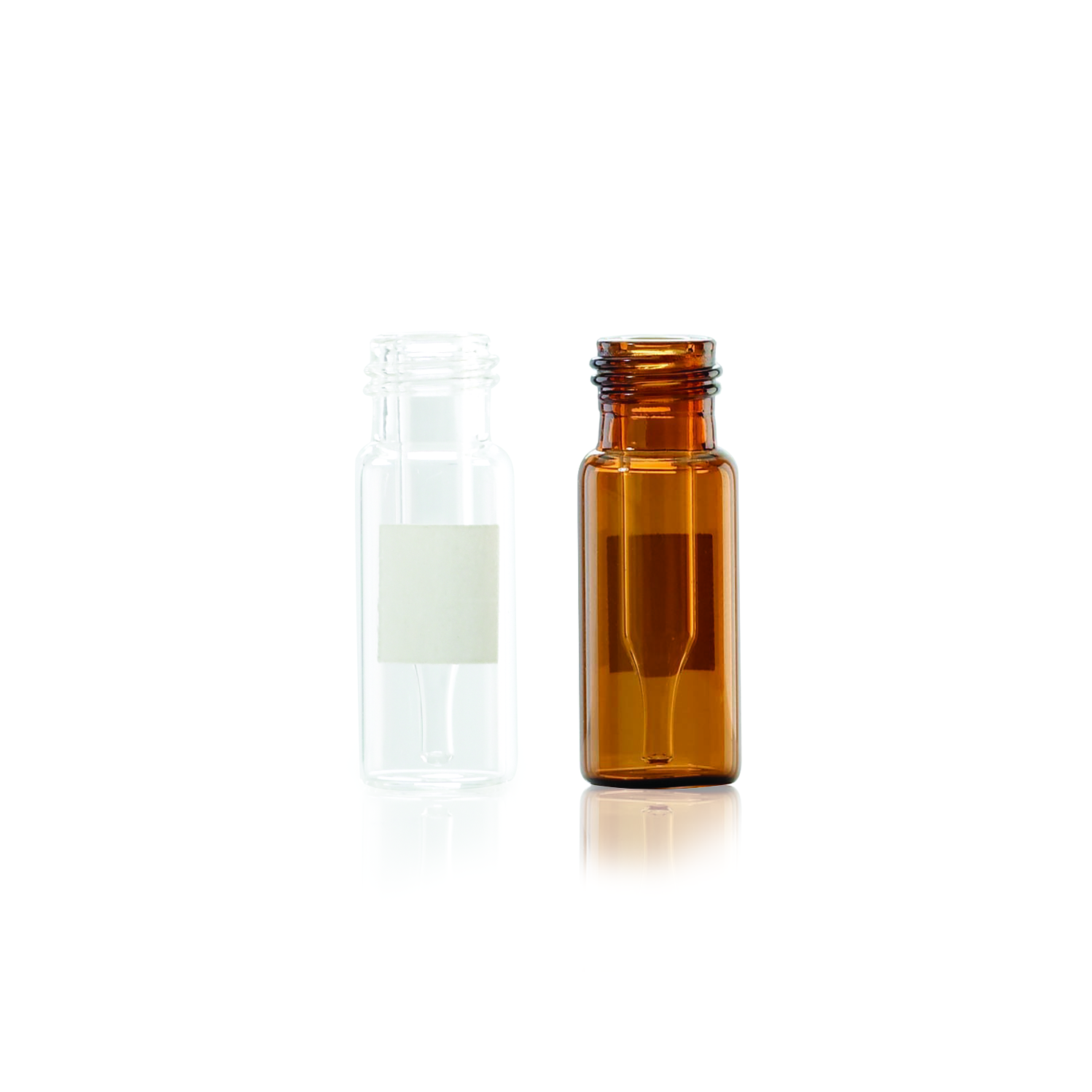 WHEATON® LVI™ Vials 300 µL 9 mm ABC Screw Cap Vial, Amber With Writing ...